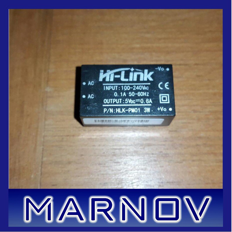 Jual HILINK HLK-PM01 220VAC to 5VDC AC-DC Isolated Power Supply 3W Hi ...