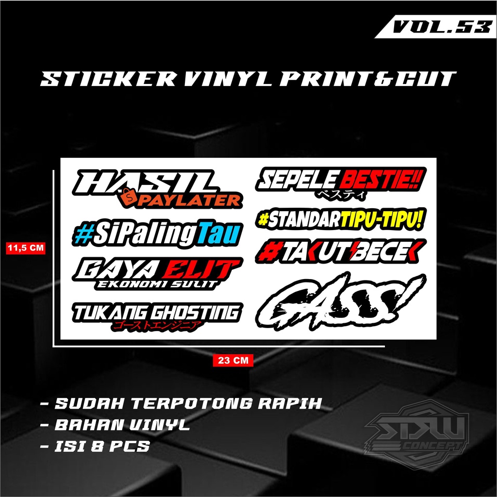 Jual Sticker Print Racing / Stiker racing terbaru / stiker motor ...