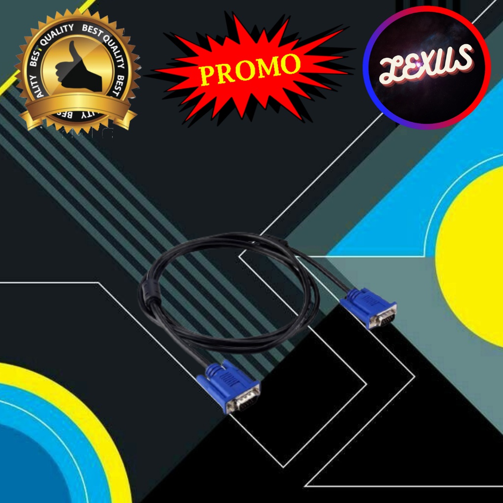 Jual Kabel VGA to VGA PC CPU KOMPUTER MONITOR LED | Shopee Indonesia