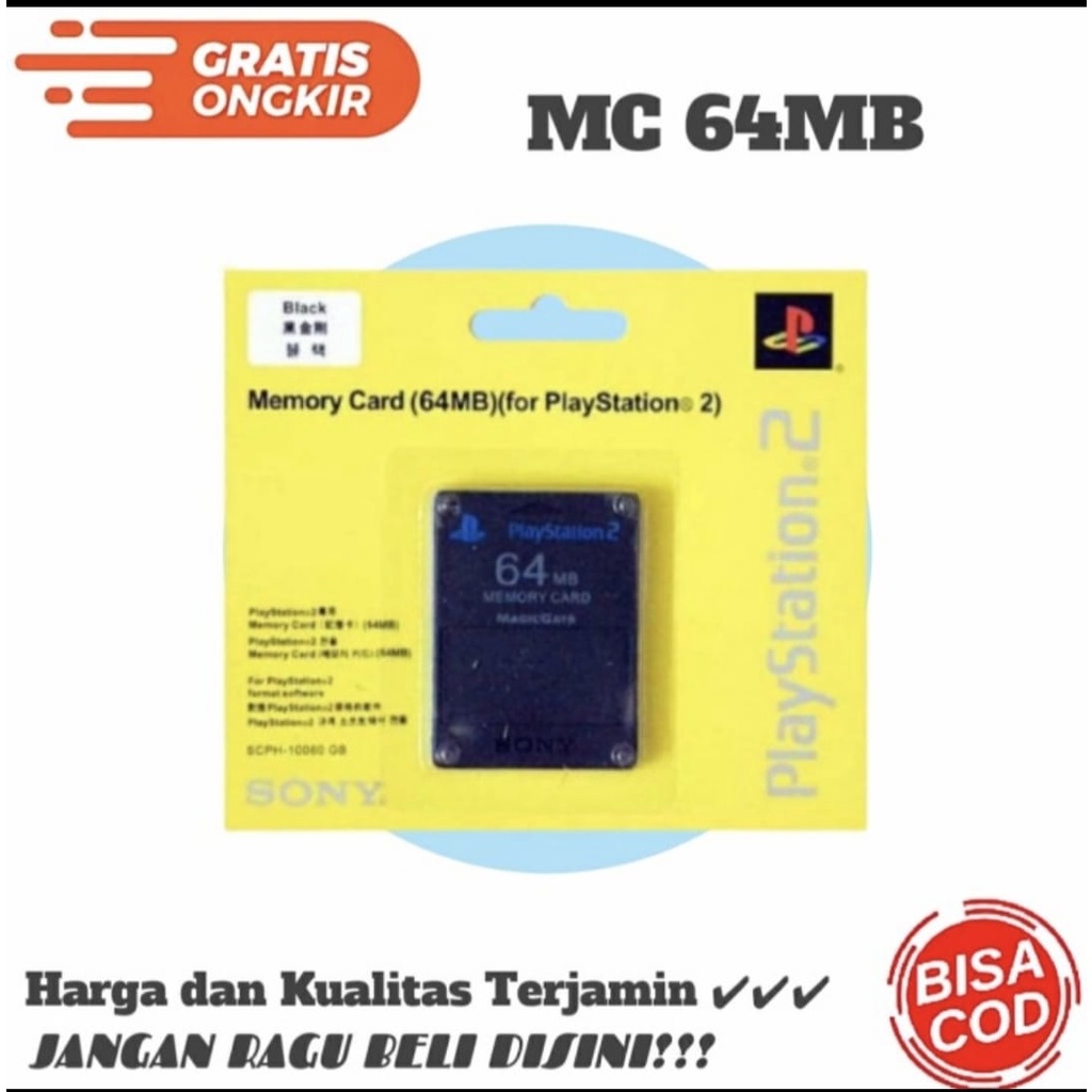 Jual MC PS2 64MB MEMORY CARD PS2 64MB MC 64MB PS2 | Shopee Indonesia