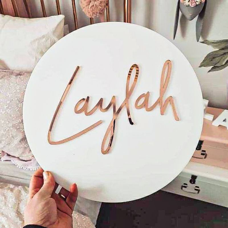 Jual Akrilik Nama Pop Up / Name Sign Dekorasi / Custom | Shopee Indonesia