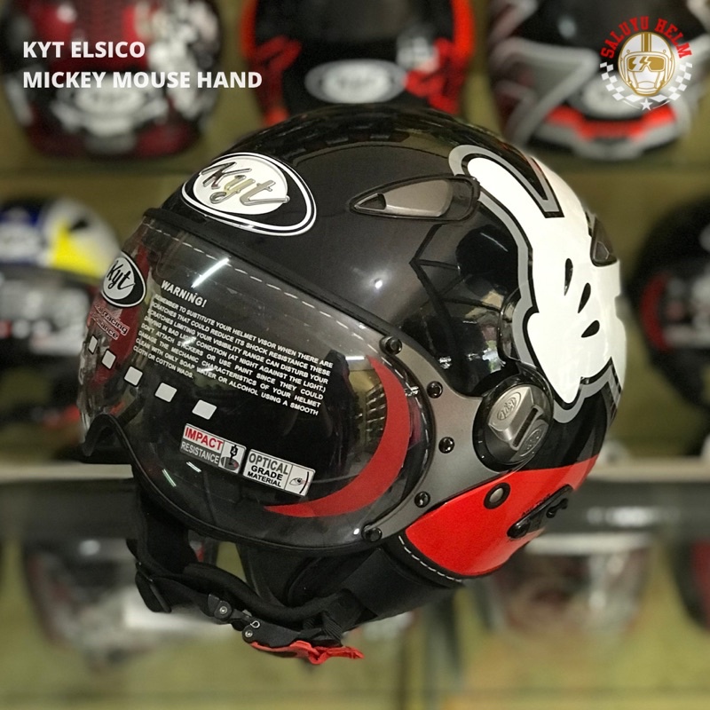 Jual HELM KYT ELSICO MICKEY MOUSE HAND | Shopee Indonesia