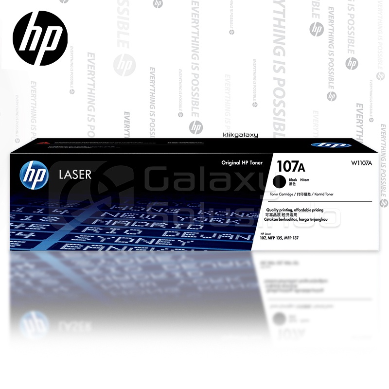 Jual HP 107A Black Original Laser Toner Cartridge - W1107A | Shopee ...