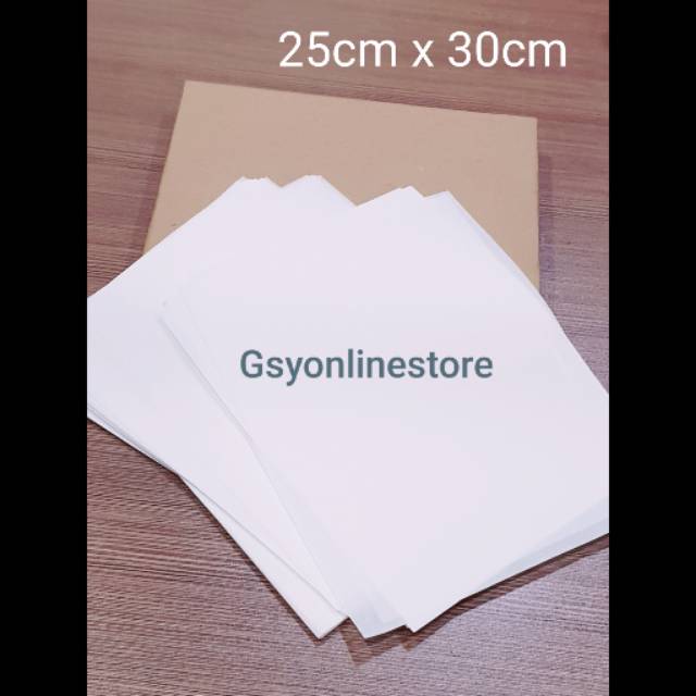 Jual Uk. 25x30 cm, Kertas Roti Putih , Food Grade , Harga /Rim isi 500 ...