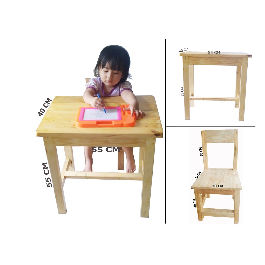 Jual Paling Laku Meja Belajar atau meja makan Anak Usia TK, SD, 1 set ...