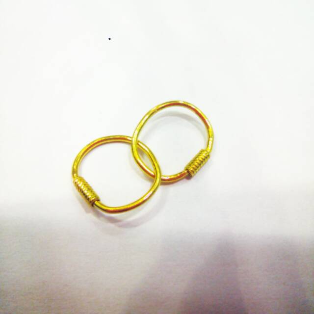 Jual Anting Bayi model Kenip mas kuning 90% berat 0,5gr kurang lebih ...