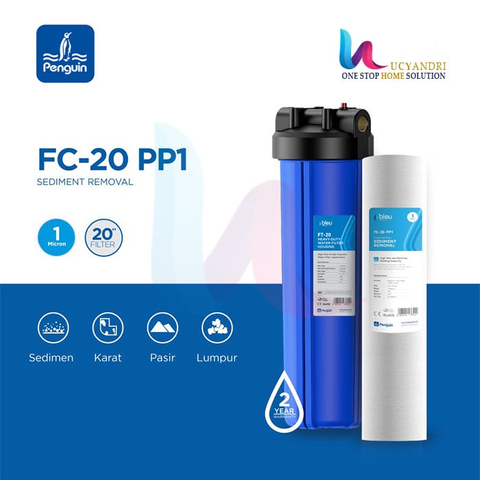 Jual Filter Air Penguin PBF 20 PP Water Filter - Sedimen FB 20 PP READY ...