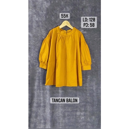 Jual baju tangan balon dan ungu | Shopee Indonesia