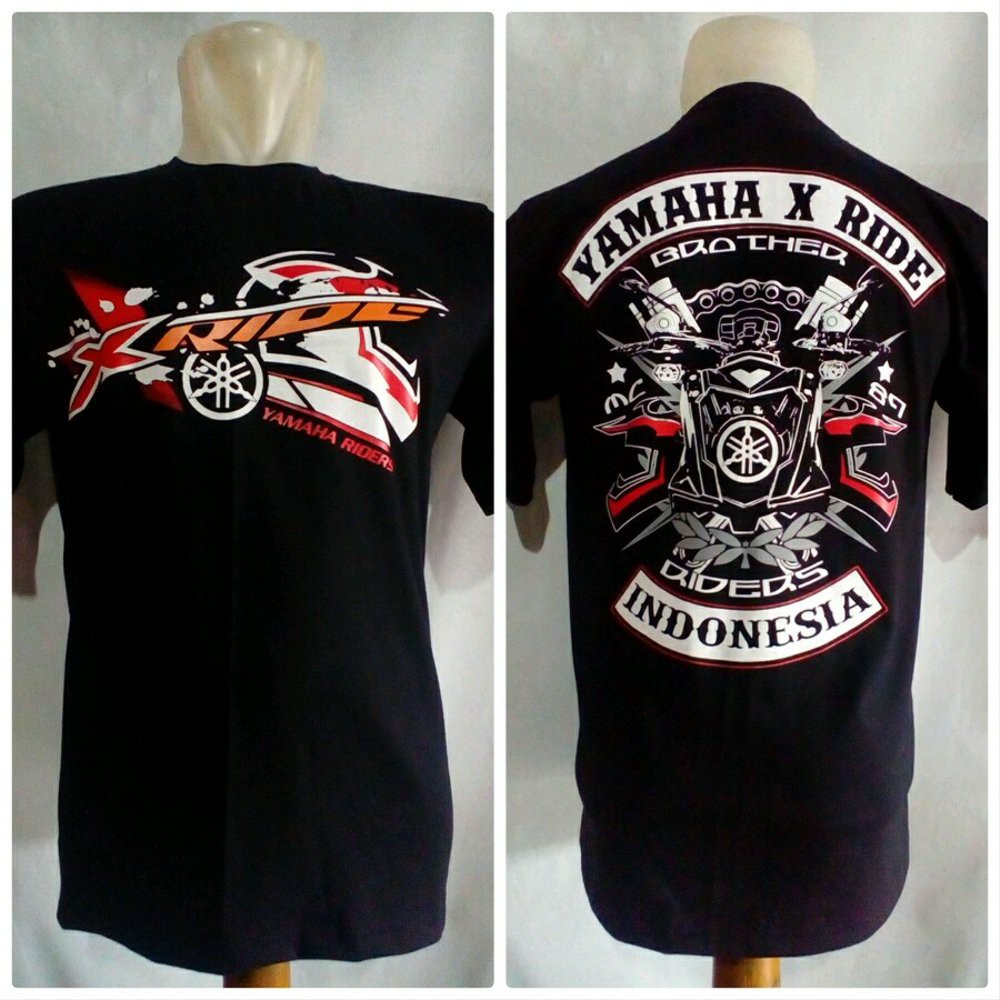 Jual Promo Baju Motor Kaos Xride Yamaha X-Ride Bikers BONUS STIKER ...