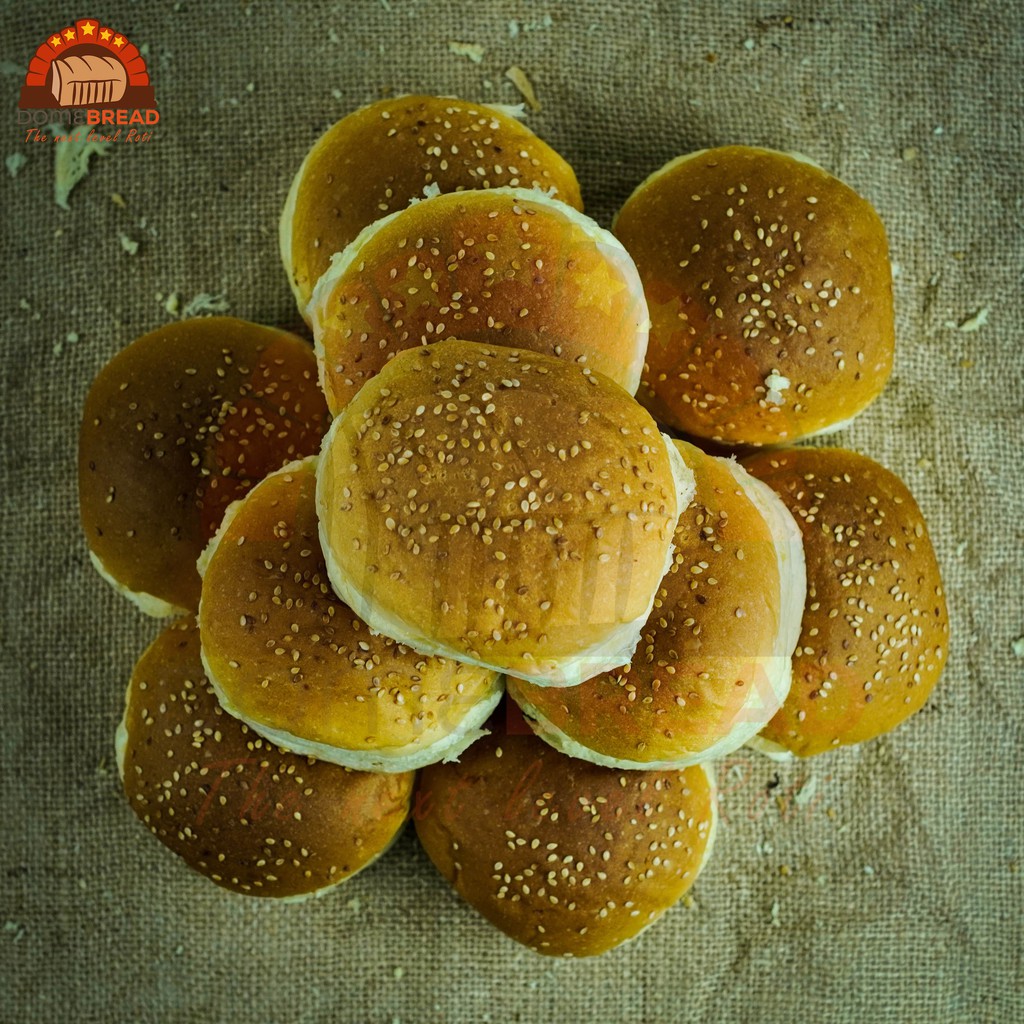 Jual Roti Burger Besar 12cm / Roti Burger Murah / Roti Burger Wijen ...