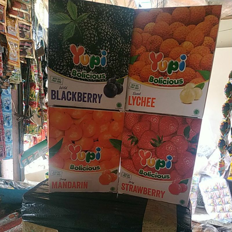 Jual permen yupi bolicious 4 rasa 24x5 grm | Shopee Indonesia