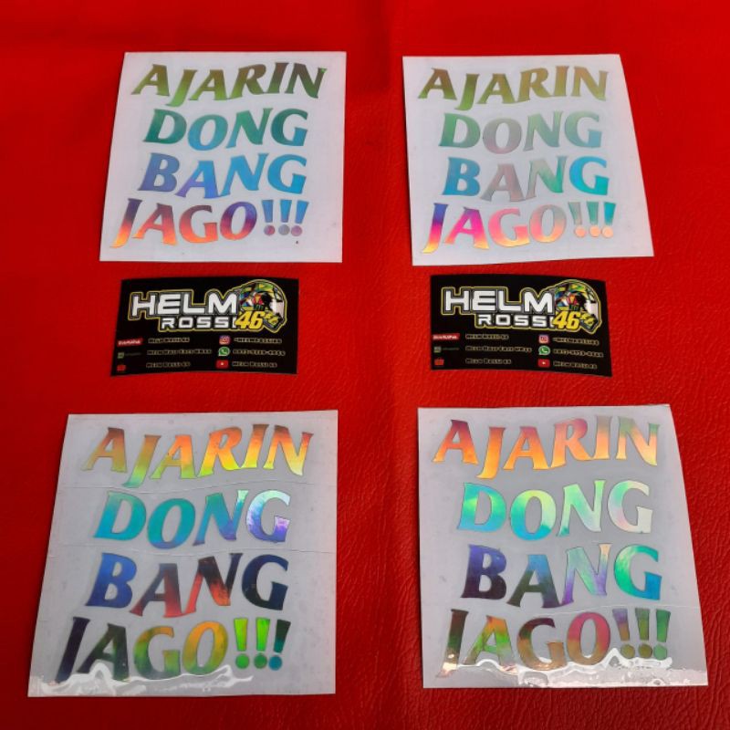 Jual CUTTING STICKER HOLOGRAM AJARIN DONG BANG JAGO - sticker laser ...