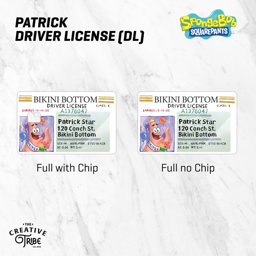 Jual Sticker Skin Card Spongebob - ATM Vinyl Debit Credit Emoney Flazz ...