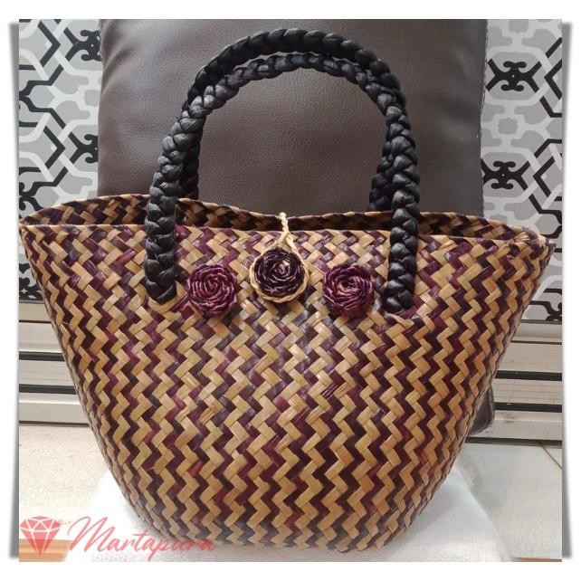 Jual TAS0417 Tas Handbag Anyaman Purun atau Pandan | Shopee Indonesia