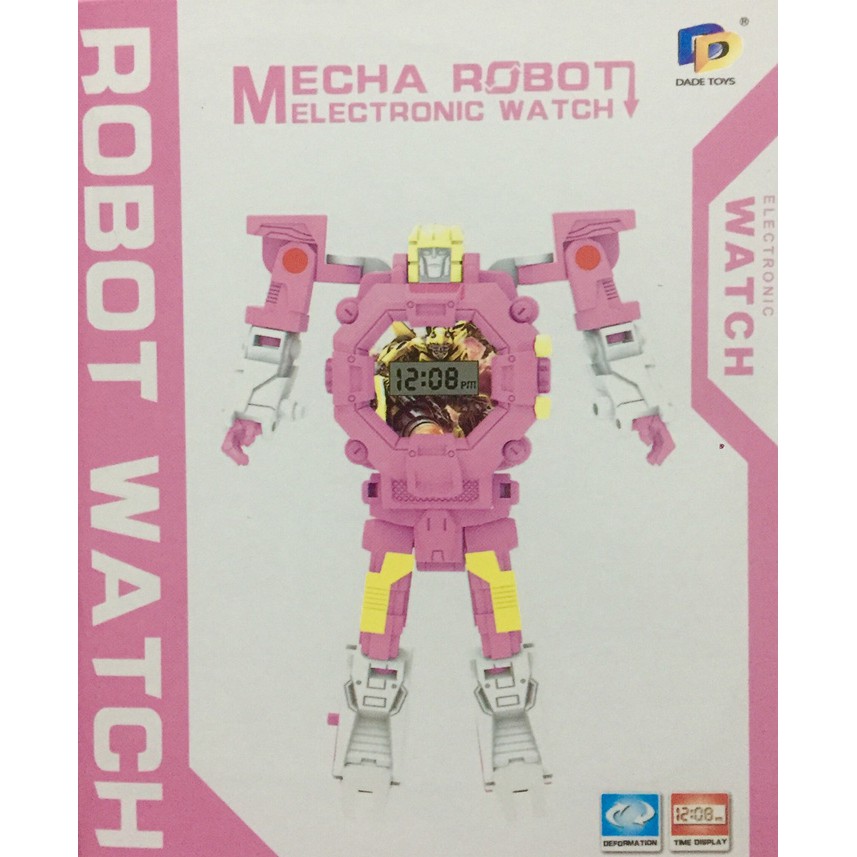 Jual TOBOT ROBOT WATCH DEFORMATION JAM ROBOT TRANSFORM Dex | Shopee ...