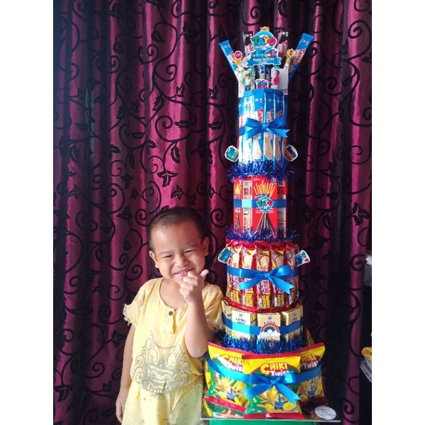 Jual SNACK TOWER ULANG TAHUN JUMBO + SNACK TOWER 5 TINGKAT + MURAH ...