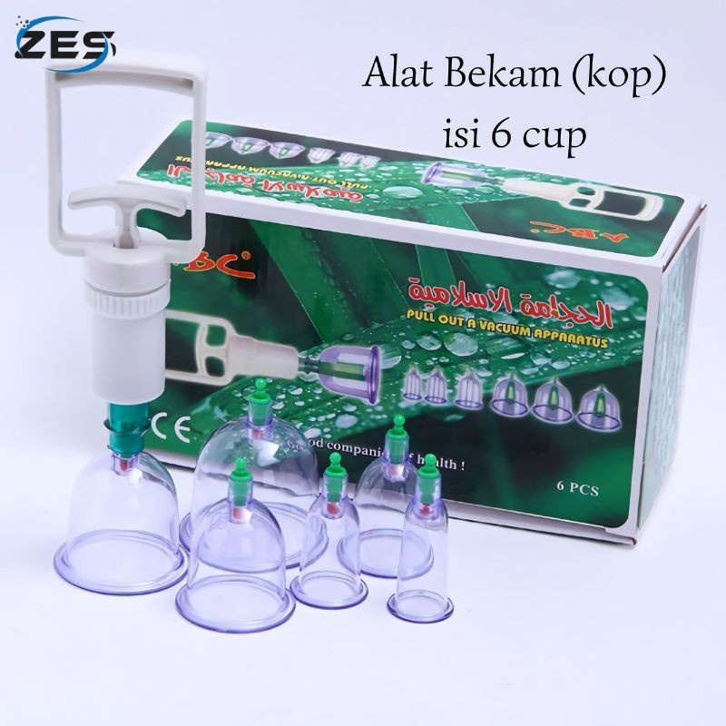 Jual Kop Angin 6 pca Tabung Cup- Alat Bekam Terapi Kesehatan Masuk Angin Kop Angin 6 in 1 ...