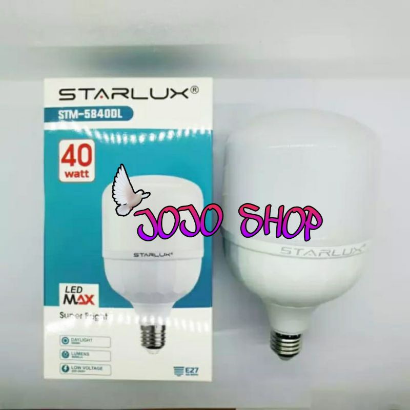 Jual Lampu Bohlam Starlux Led Max Super Bright 40 Watt Cahaya Putih | Shopee Indonesia