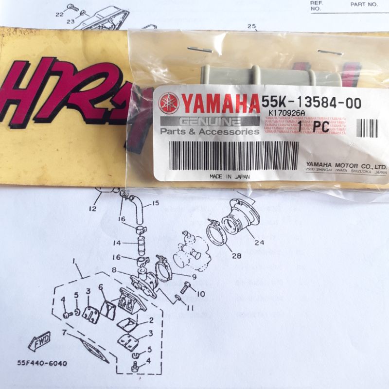 Jual Pipe Pipa intake intek manifold manipul join selang Yeis yamaha ...