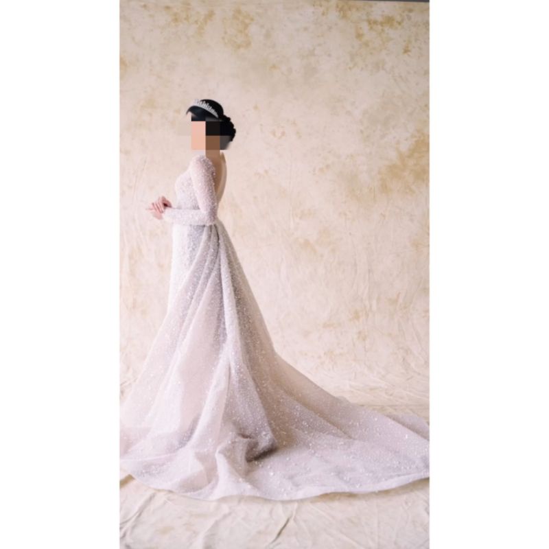 Jual Background Backdrop Latar Layar Foto Studio Abstrak Cream Krem ...