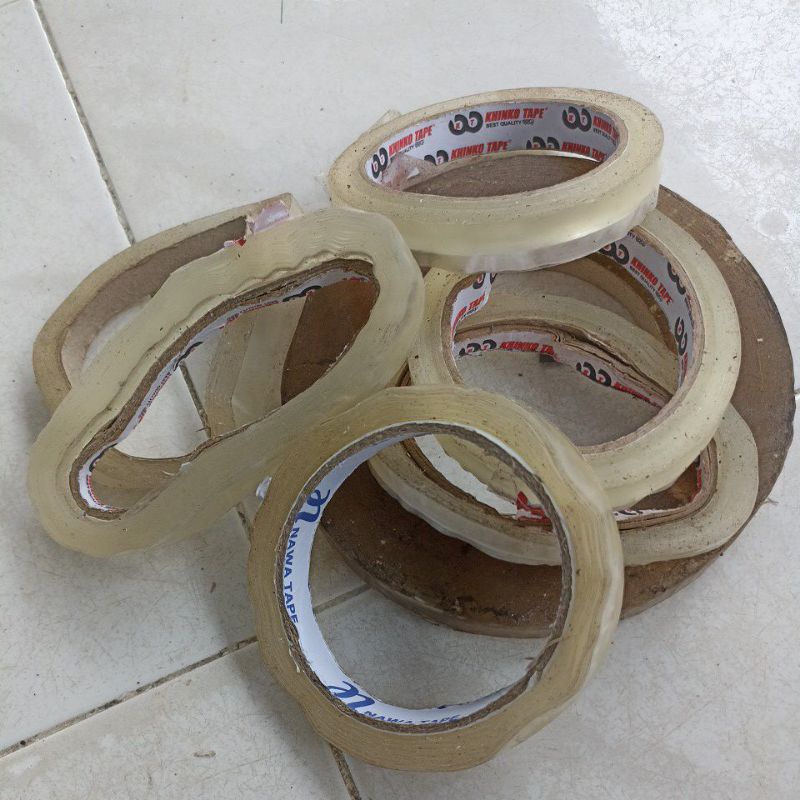 Jual TAPE ISOLASI 1/2 inch (1,2cm) SATUAN BS | Shopee Indonesia