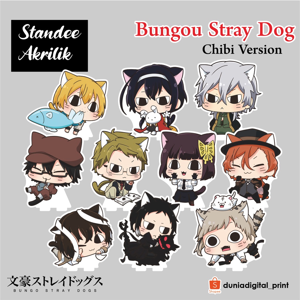 Jual Standee Akrilik Bungou Stray Dogs Chibi | Shopee Indonesia