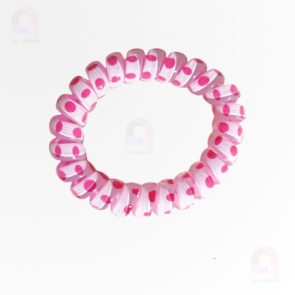 Jual Kunciran Spiral Besar / Tali Rambut Spiral / Ikat Rambut Korea ...