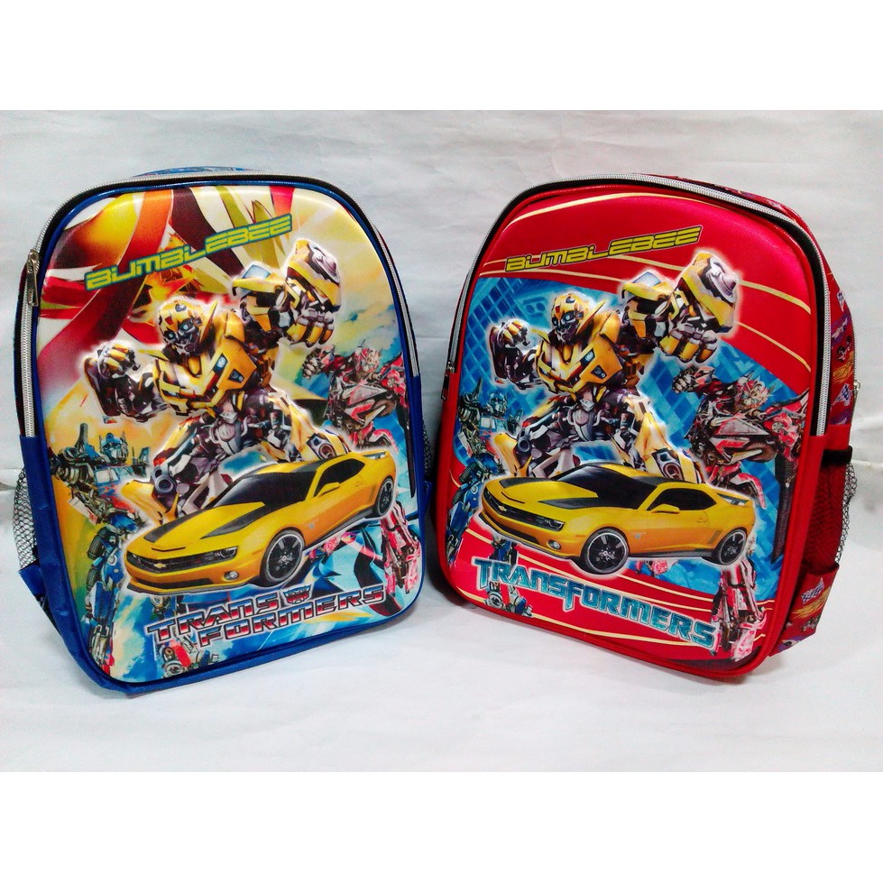 Jual Tas gendong 3D Transformers (ransel gambar timbul robot Bumblebee ...
