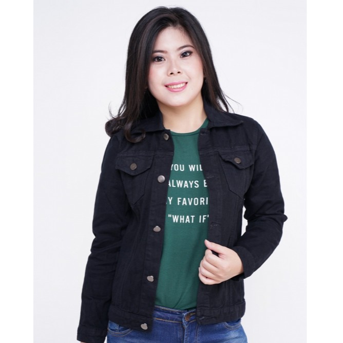 Jual Jaket Jeans Wanita Lengan Panjang - Jacket Jins Cewek Crop ...