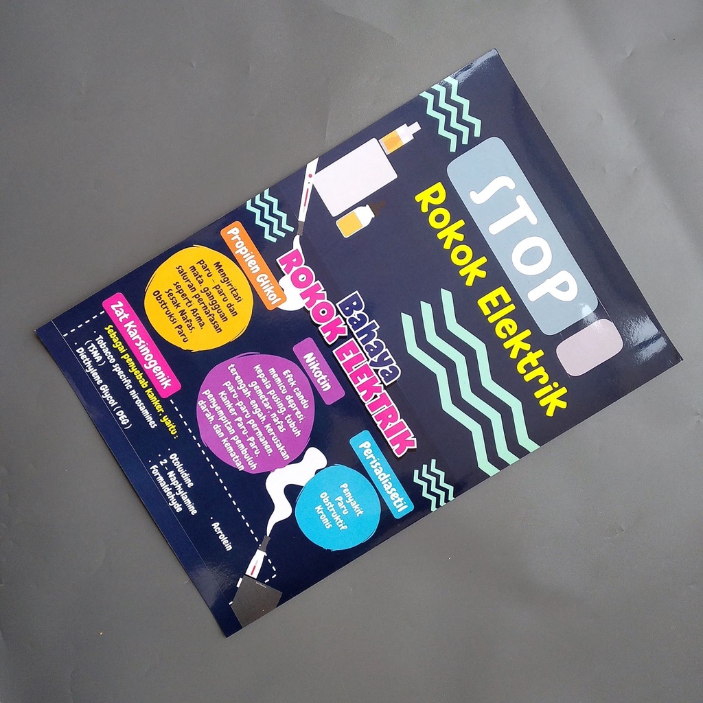 Jual Poster Edukasi - Poster Stop Rokok Elektrik, Poster Bahaya Merokok ...