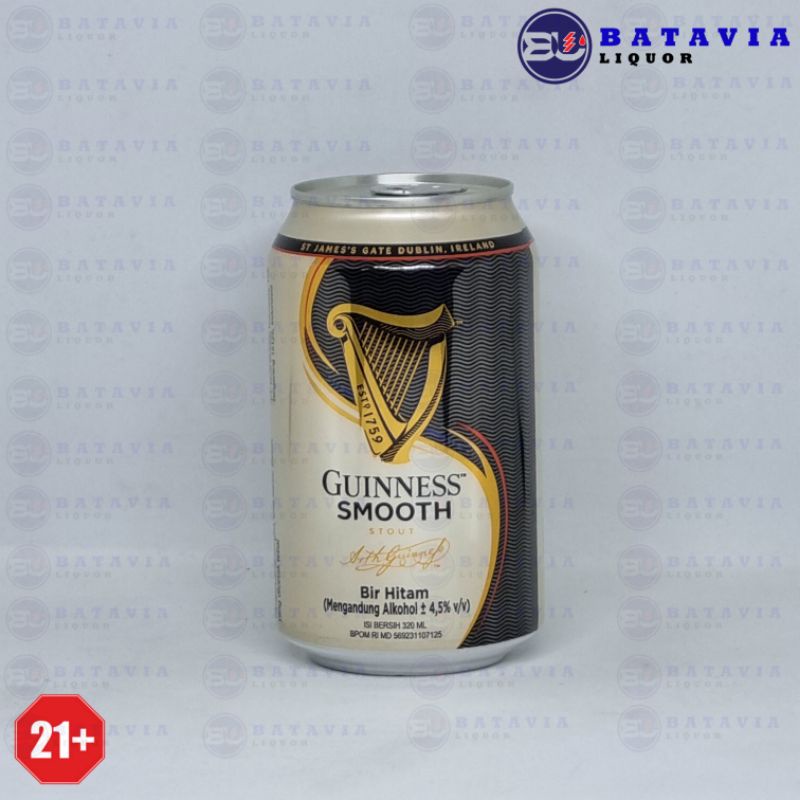 Jual Guinness Smooth Can 320ml | Shopee Indonesia