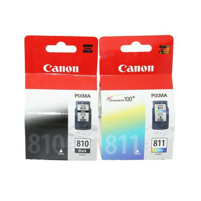 Jual Paket Tinta Canon 810+ 811 black color original | Shopee Indonesia