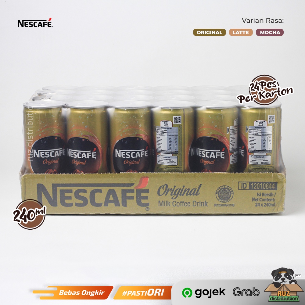 Jual NESCAFE Can 240ml 1 Karton 24Pcs - Nescafe 240 ml 1 Dus | Shopee ...