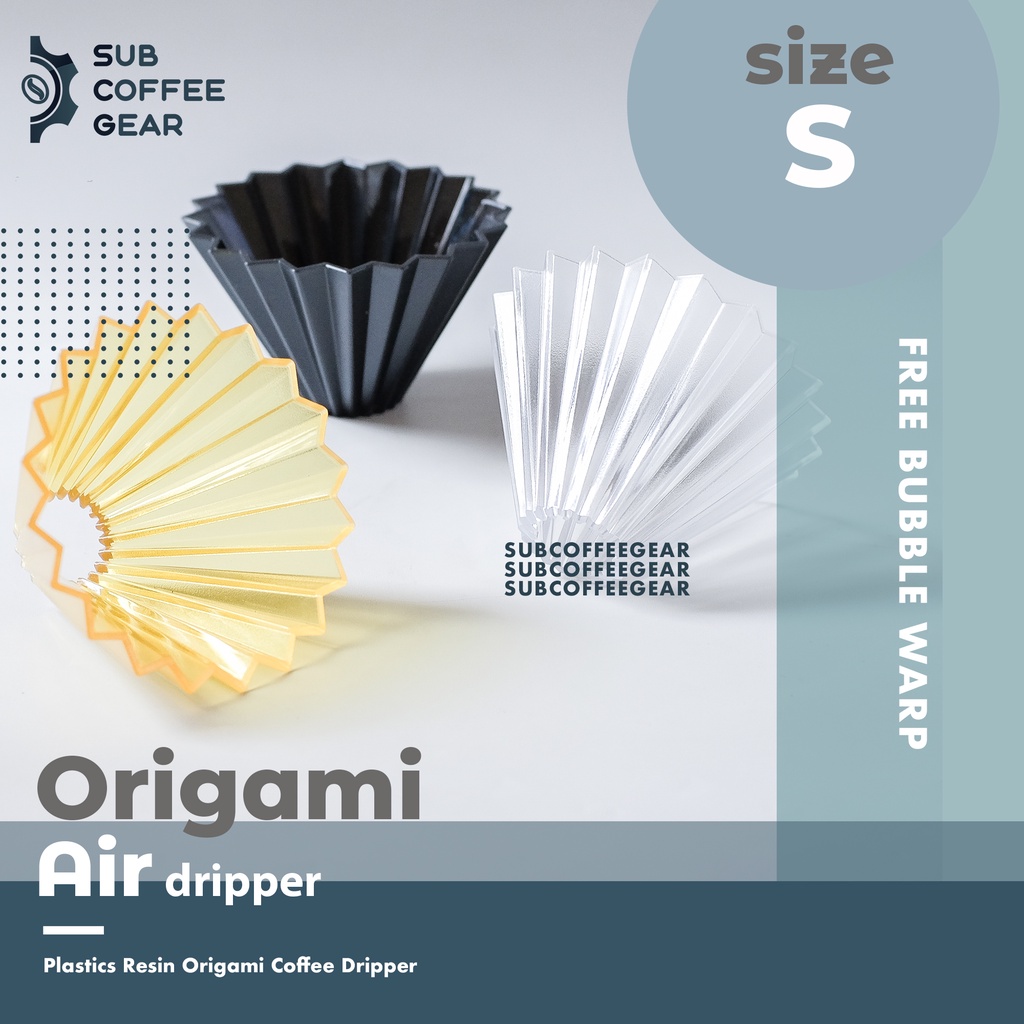 Jual ORIGAMI AIR COFFEE DRIPPER PLASTIK RESIN KOPI DRIP KOPI MANUAL BREW POUR OVER COFFEE MAKER ...