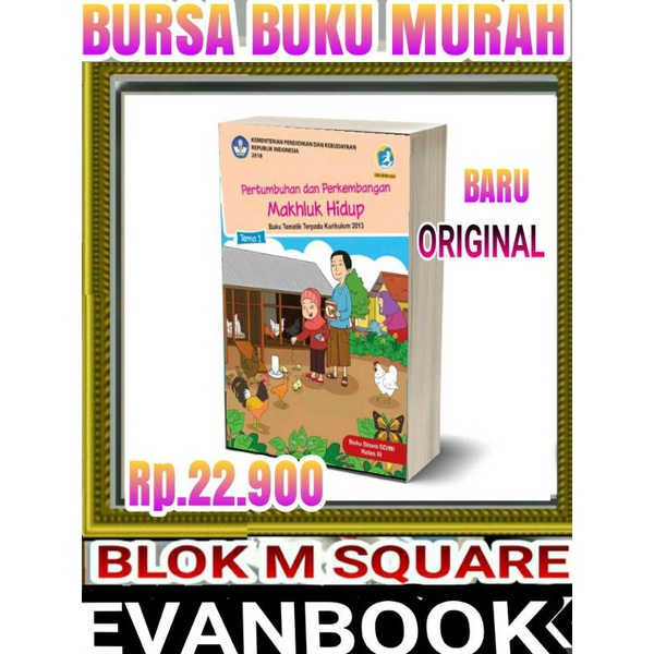 Jual BUKU TEMATIK SD KELAS 3 TEMA 1 -PERTUMBUHAN DAN PERKEMBANGAN MAKHLUK | Shopee Indonesia