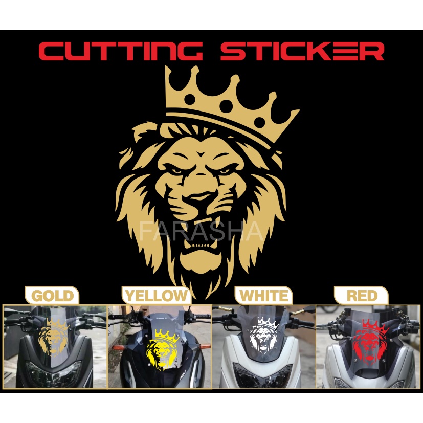 Jual STIKER CUTTING LION KING VISOR NMAX, ADV, PCX / CUTTING STICKER ...