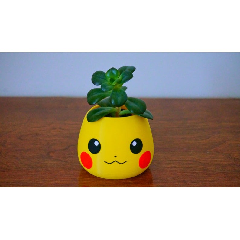 Jual POT KAKTUS CLAY POT PIKACHU CHARACTER POKEMON EMOTE KARAKTER ...