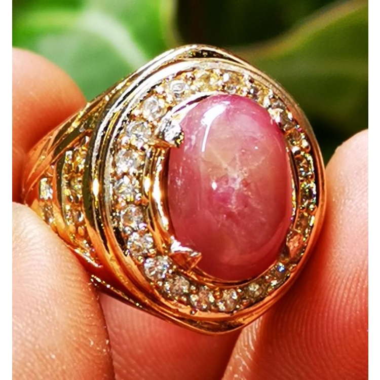 Jual Batu permata natural ruby star burma | Shopee Indonesia