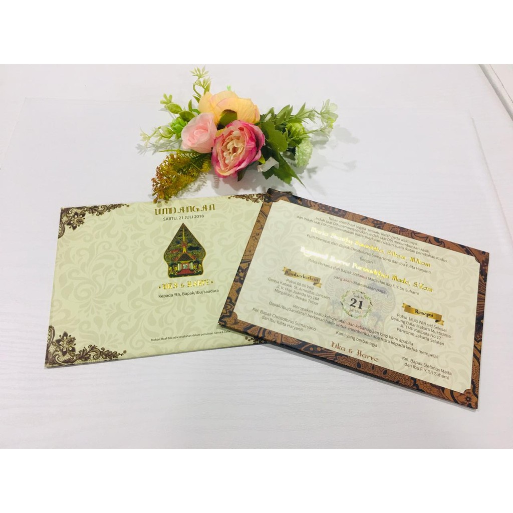 Jual Undangan Pernikahan Hard Cover Landscape | Shopee Indonesia