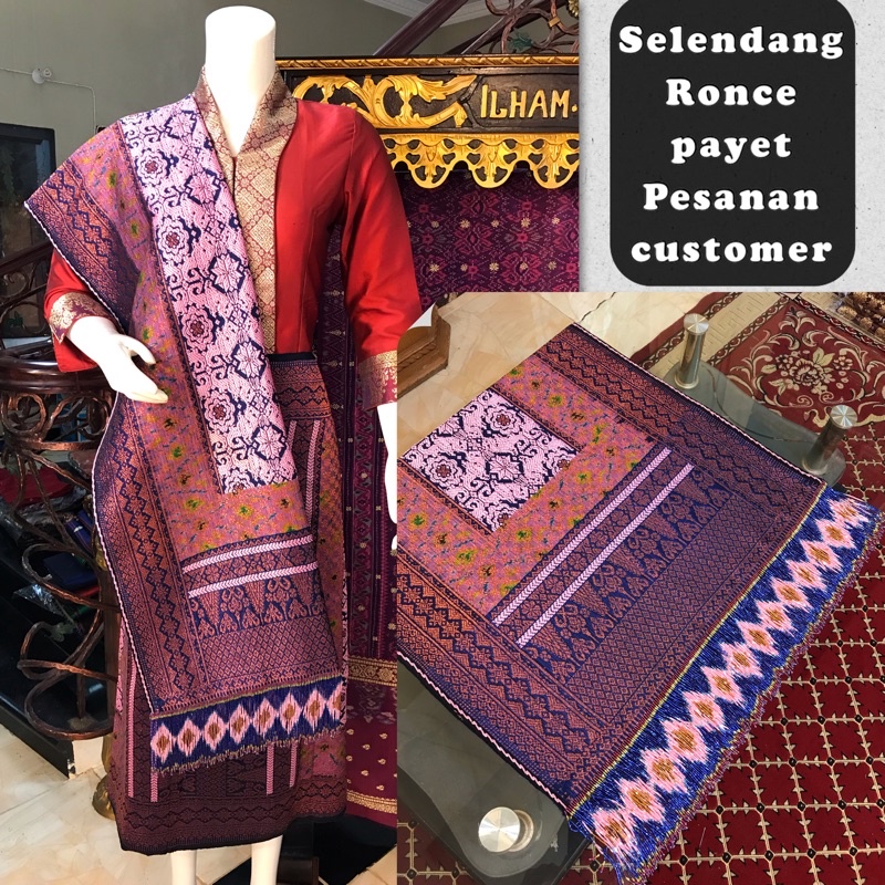 Jual Belum Termasuk songket / RONCE PAYET SELENDANG (upah pasang ronce ...