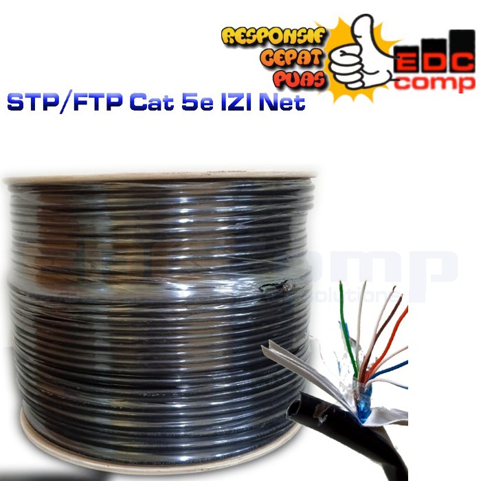 Jual Cable STP FTP Cat 5e Outdoor Cable 305 Meter IZI net Original ...