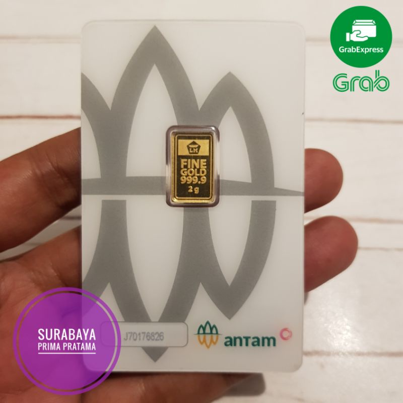 Jual LM Logam Mulia Emas Antam 2 - 3 gr gram 2023 Certieye Redmark Certicard | Shopee Indonesia