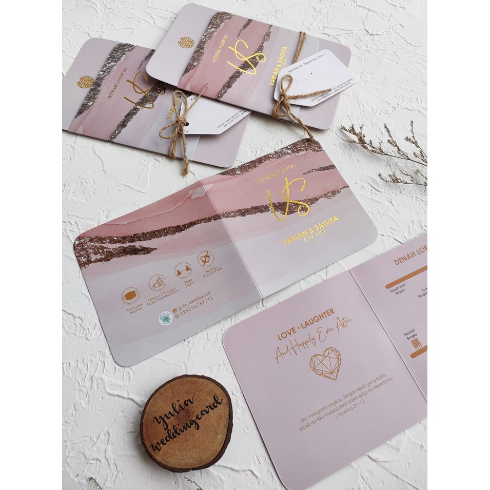 Jual Sample Undangan Katalog 5 (Wedding Passport) | Shopee Indonesia