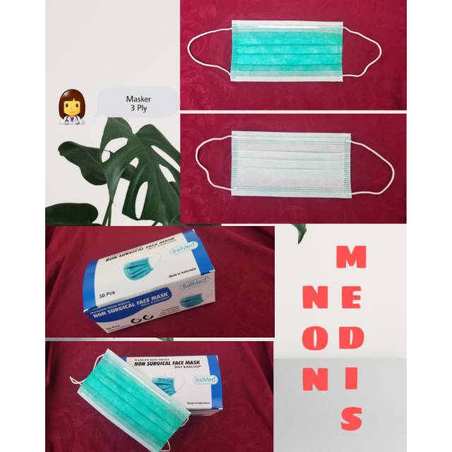 Jual Masker Medis Dan Non Medis 3 Ply Balmed Shopee Indonesia