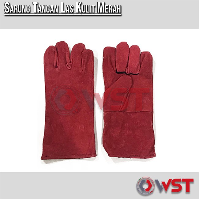 Jual Sarung Tangan Kulit Merah / Sarung Tangan Las Kulit Merah | Shopee ...