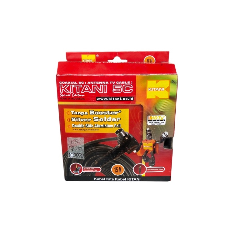 Jual Kabel Antena Tanpa Booster Kitani 15 meter (ORIGINAL) | Shopee ...