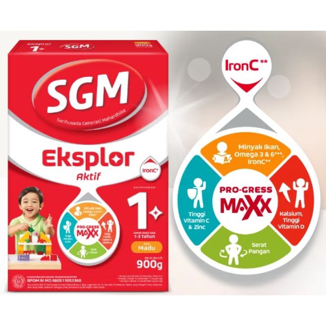 Jual SGM 1+ PLUS MADU 900 GR | Shopee Indonesia
