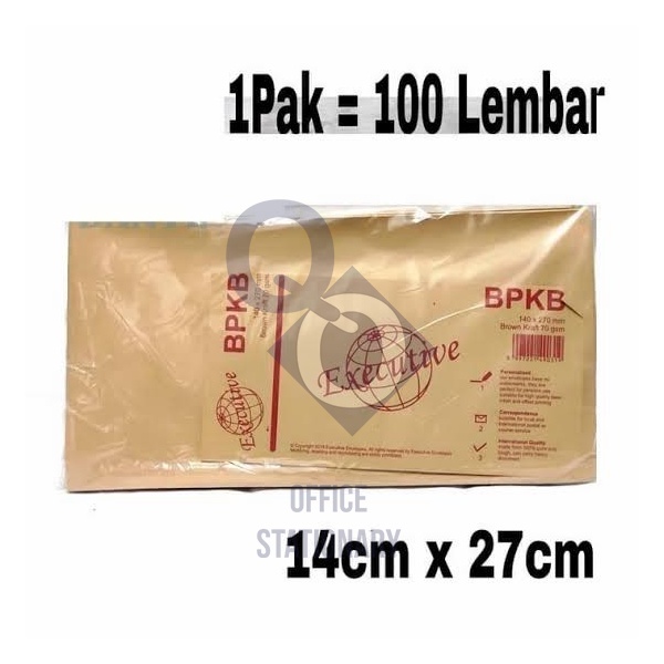 Jual Amplop Coklat Executive map BPKB / Samson Executive Coklat Cokelat ...