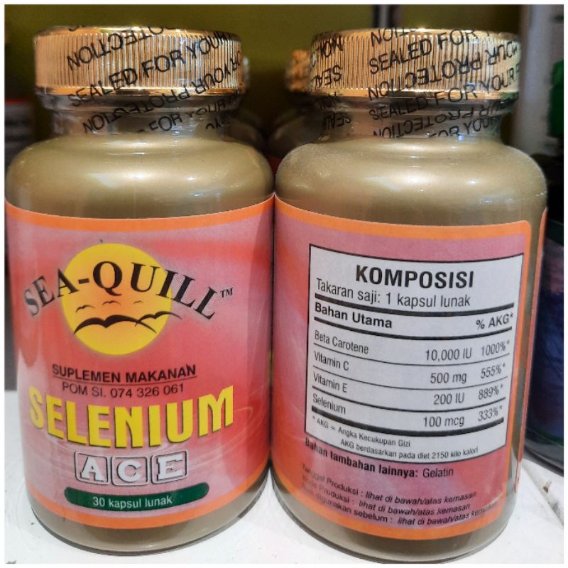 Jual Sea Quill Selenium ACE 30 Softgel | Shopee Indonesia