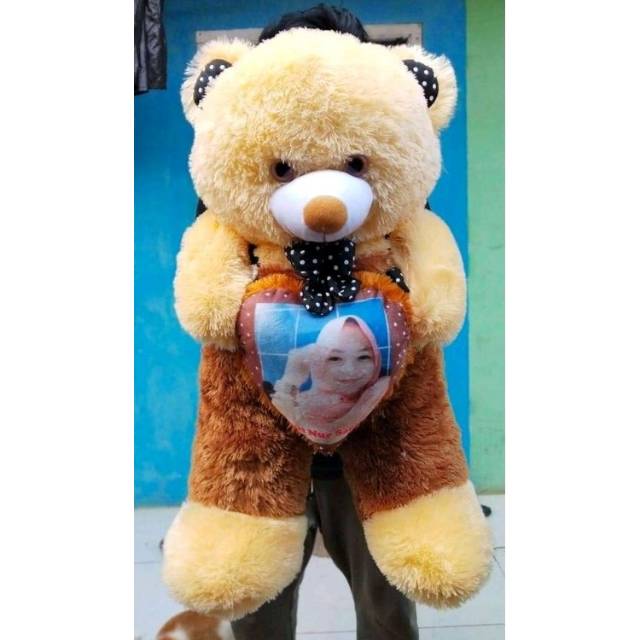 Jual Boneka teddy jumbo plus poto | Shopee Indonesia